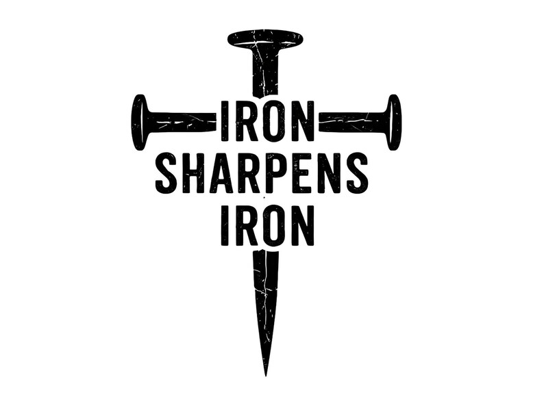 Iron Sharpens Iron SVG PNG, Faith Svg, Jesus Svg, Christian Svg, Bible ...