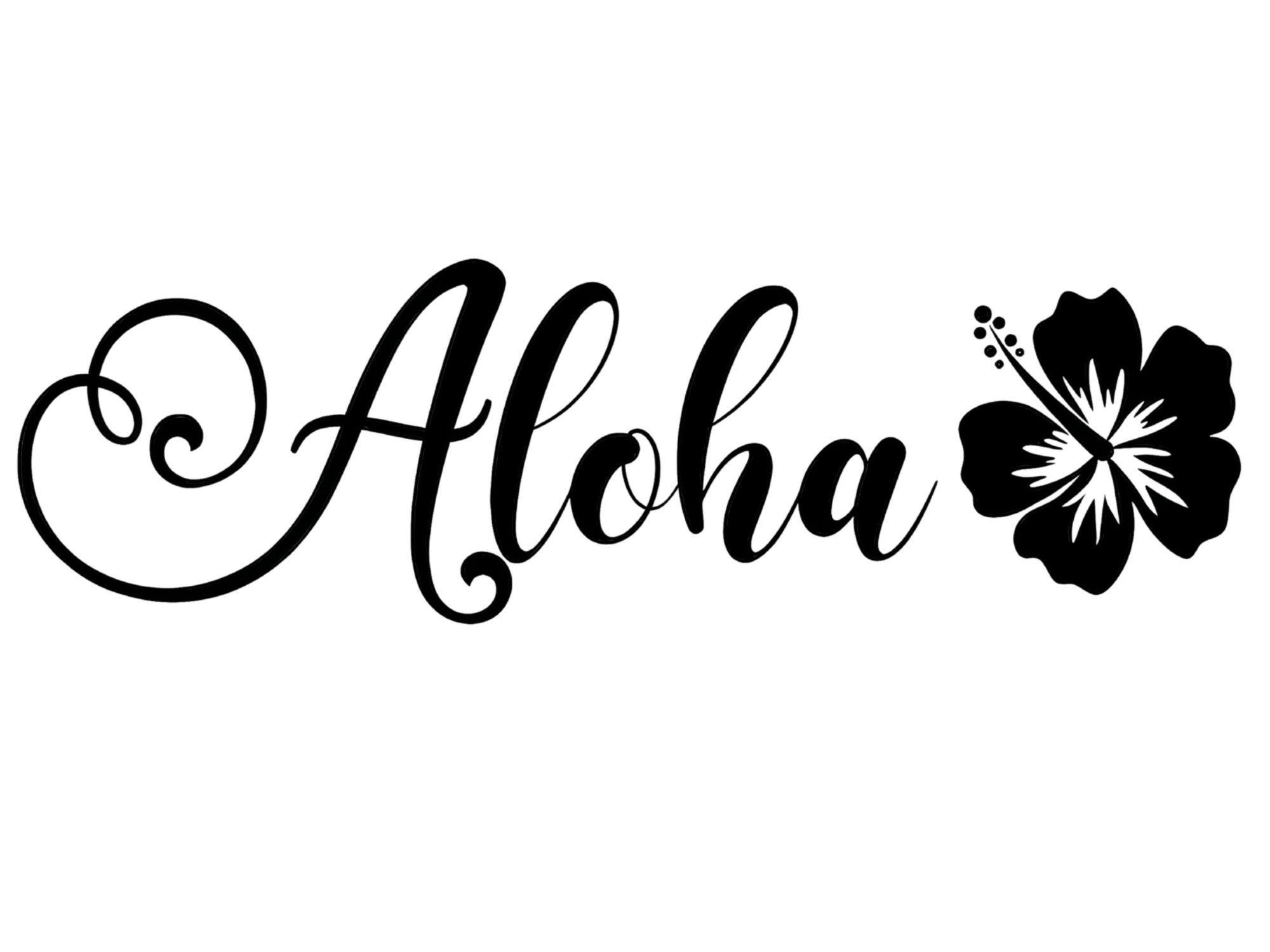 Aloha - Instant Digital Download - Svg, Png, PDF, and JPG Files ...