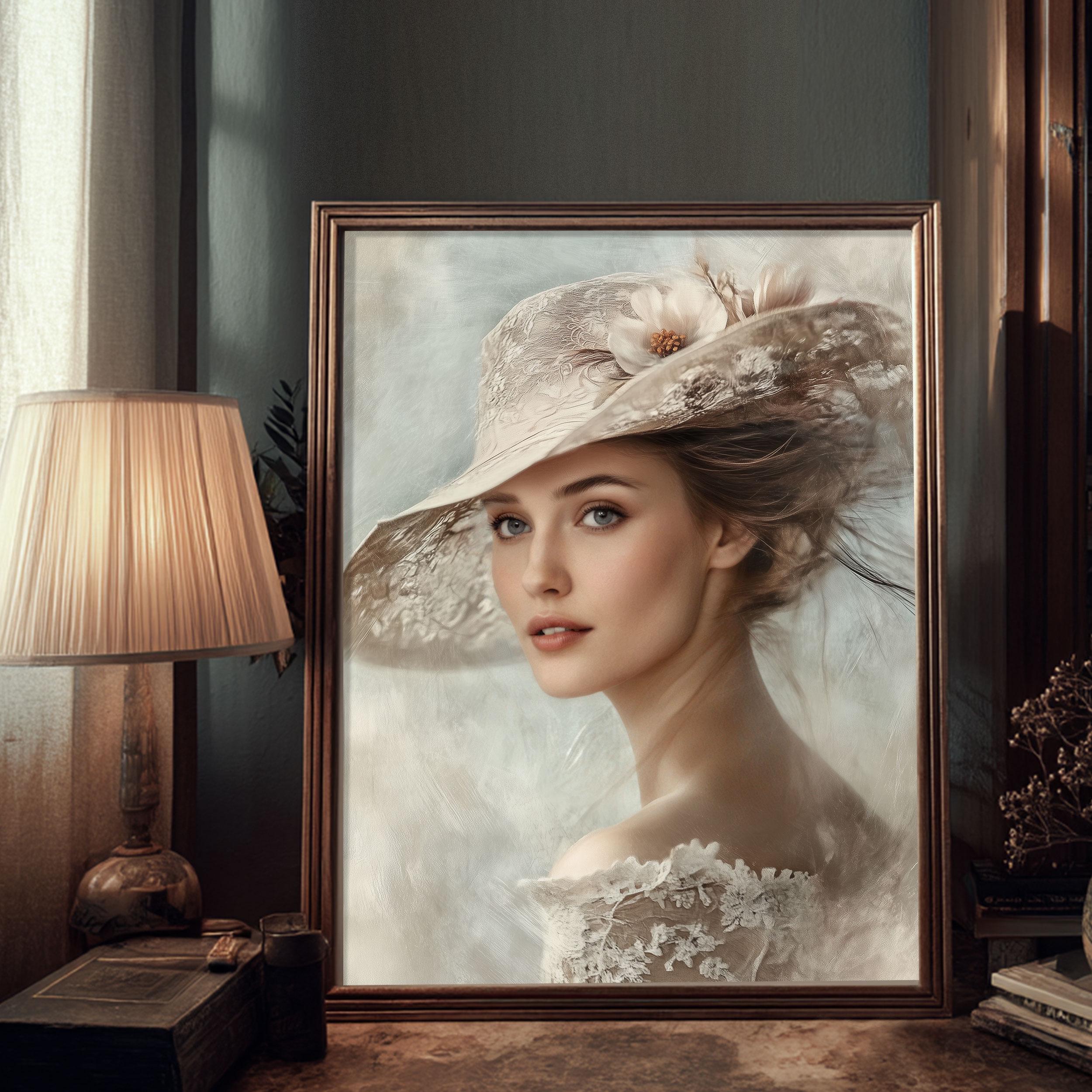 Custom Victorian Woman Portrait From Photo Vintage Style Digital ...