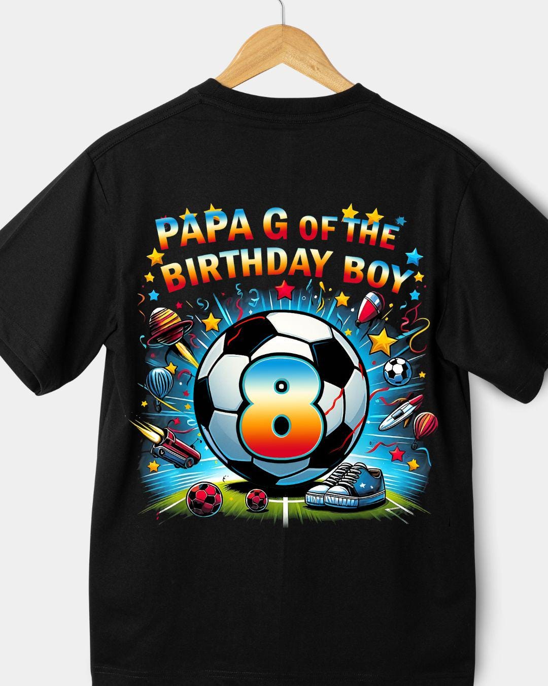 Papa G Birthday Boy Football Design PNG AND SVG - Etsy