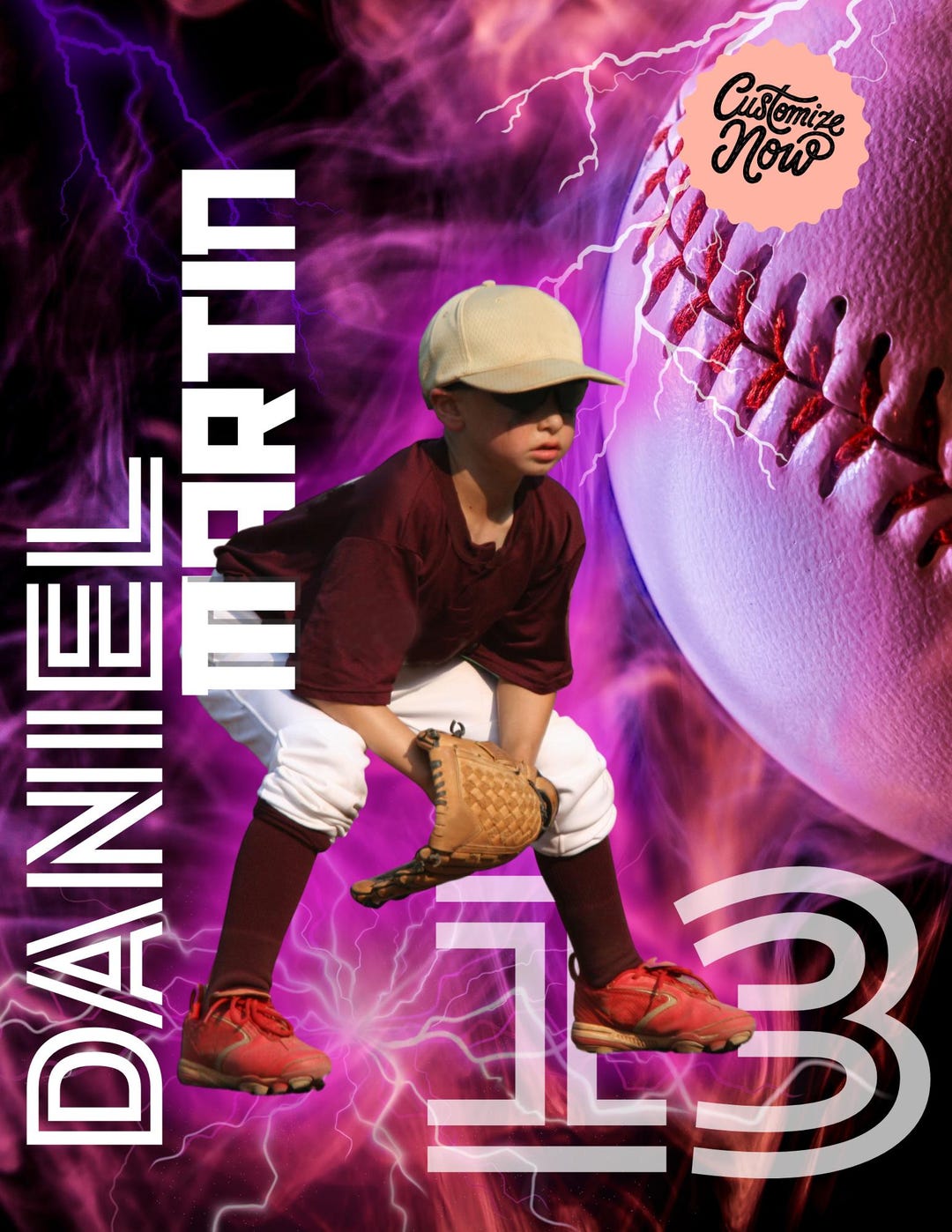 Custom Baseball Poster & Banner | Athlete Collage, Senior Night, Vinyl ...