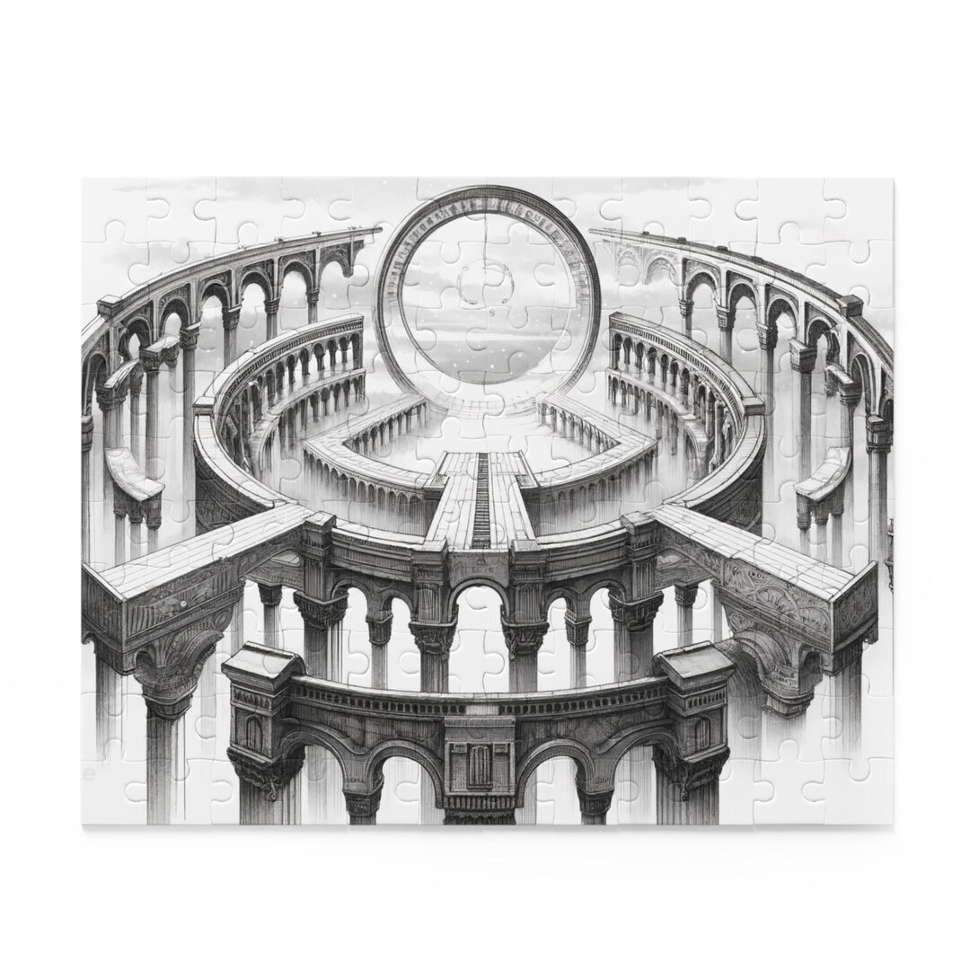 Echoes of the Amphitheater – Circular Architecture Puzzle | Fine Line ...