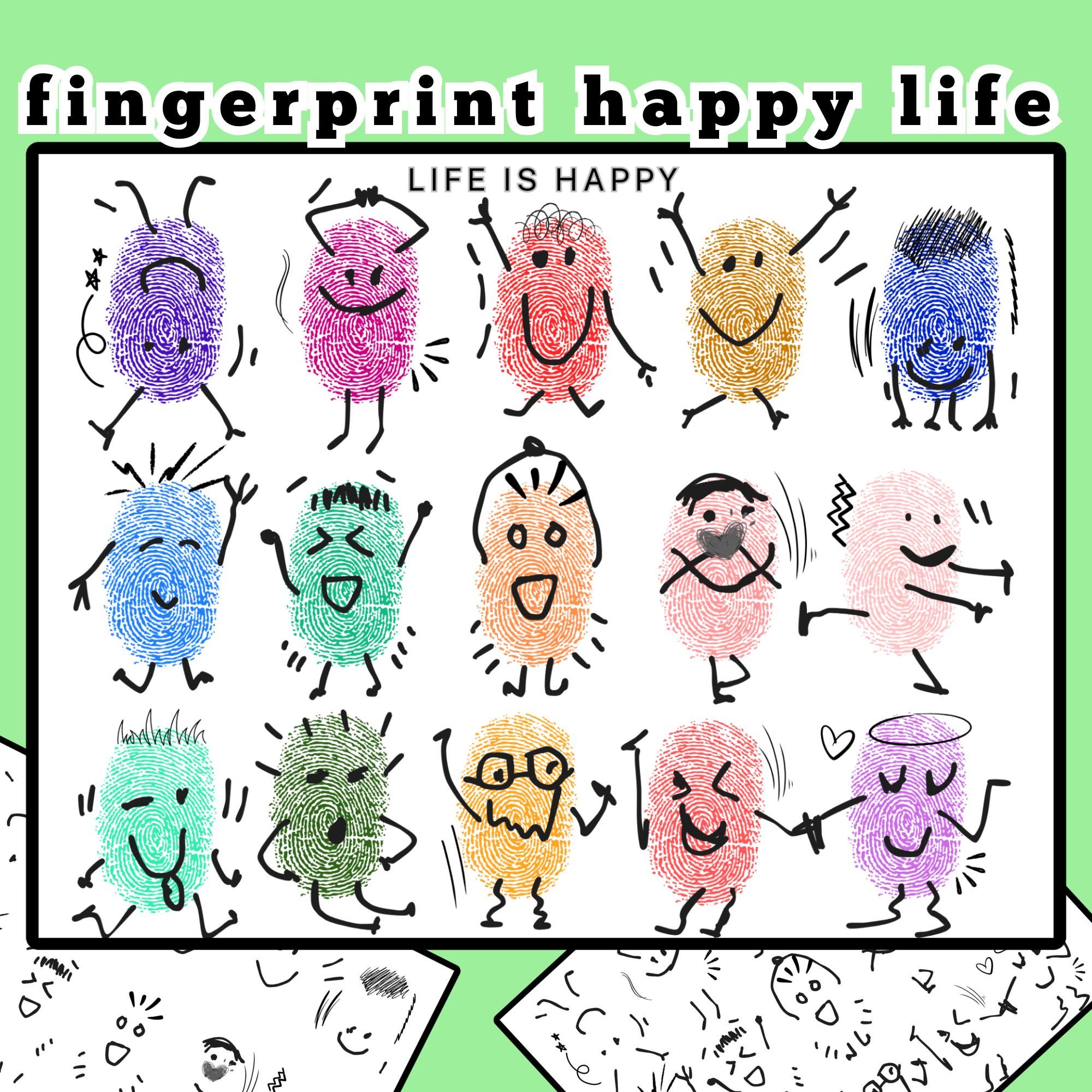 Fingerprint Art, Nursery Art Print, Preschool Printable, Homeschool ...