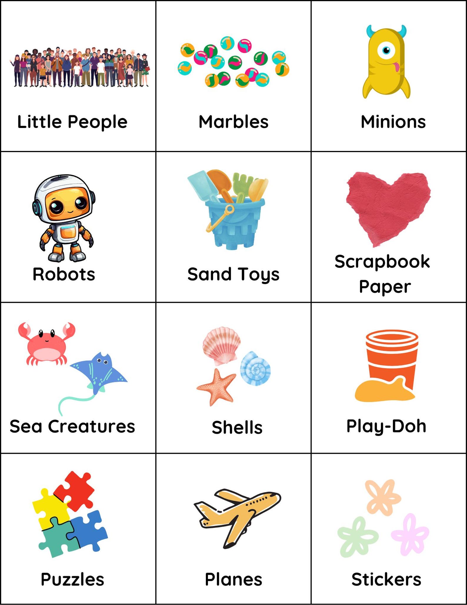 Toy Bin Labels Playroom Label, Toy Storage Box Organization Kids ...