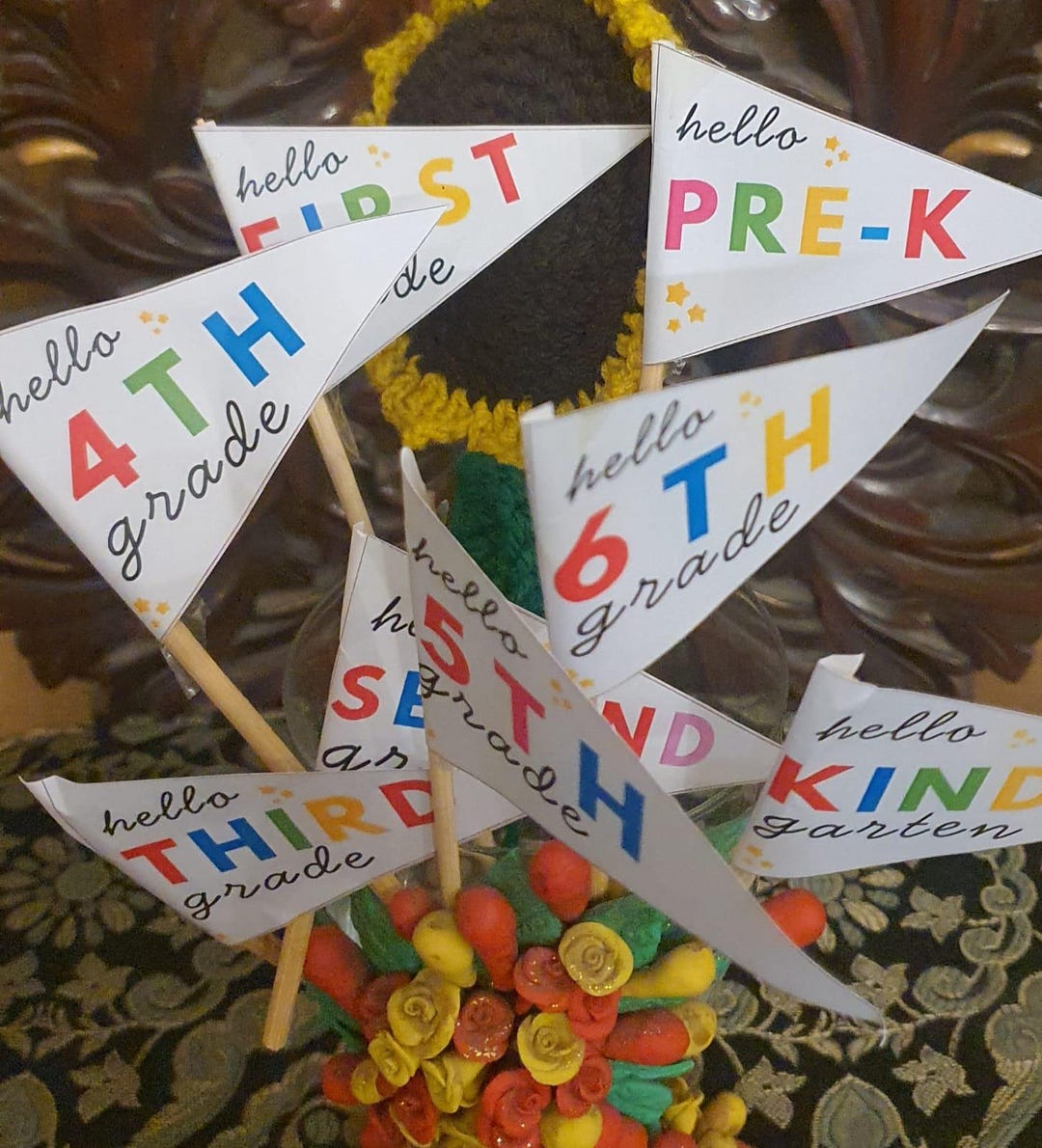 Editable Back to School Pennant Banner, Classroom Decor (digital ...