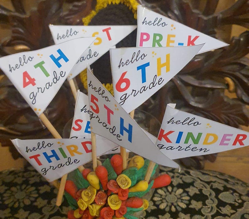 Editable Back to School Pennant Banner, Classroom Decor (digital ...