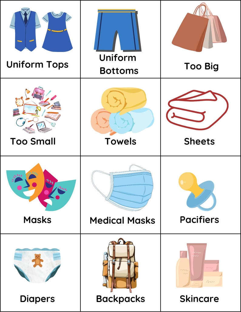 Printable Kids Drawer Labels | Toddler Organization Clothing Labels ...