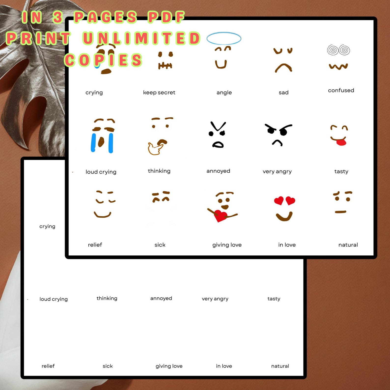Emoji Fingerprint Emotions Art: Preschool Learning Activity (PDF ...