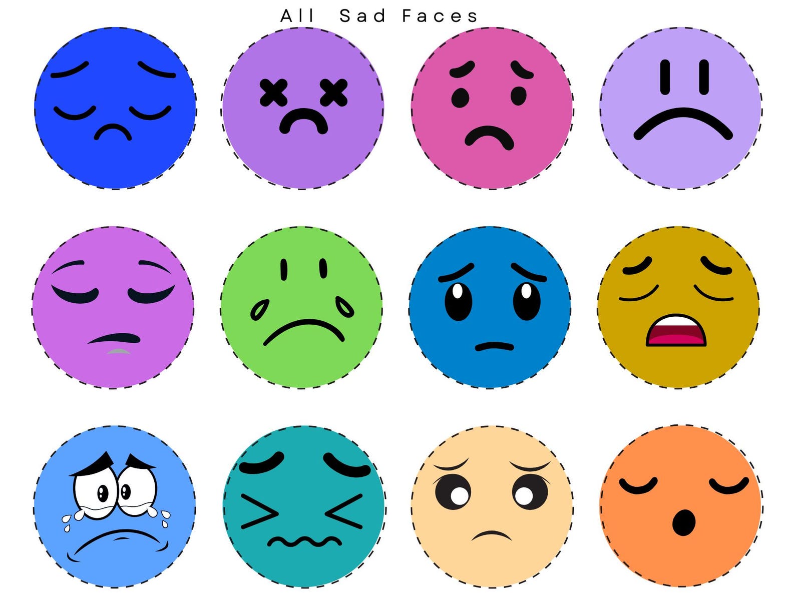 Emotion Faces |printable| Social Emotional Learning |kids Crafts ...