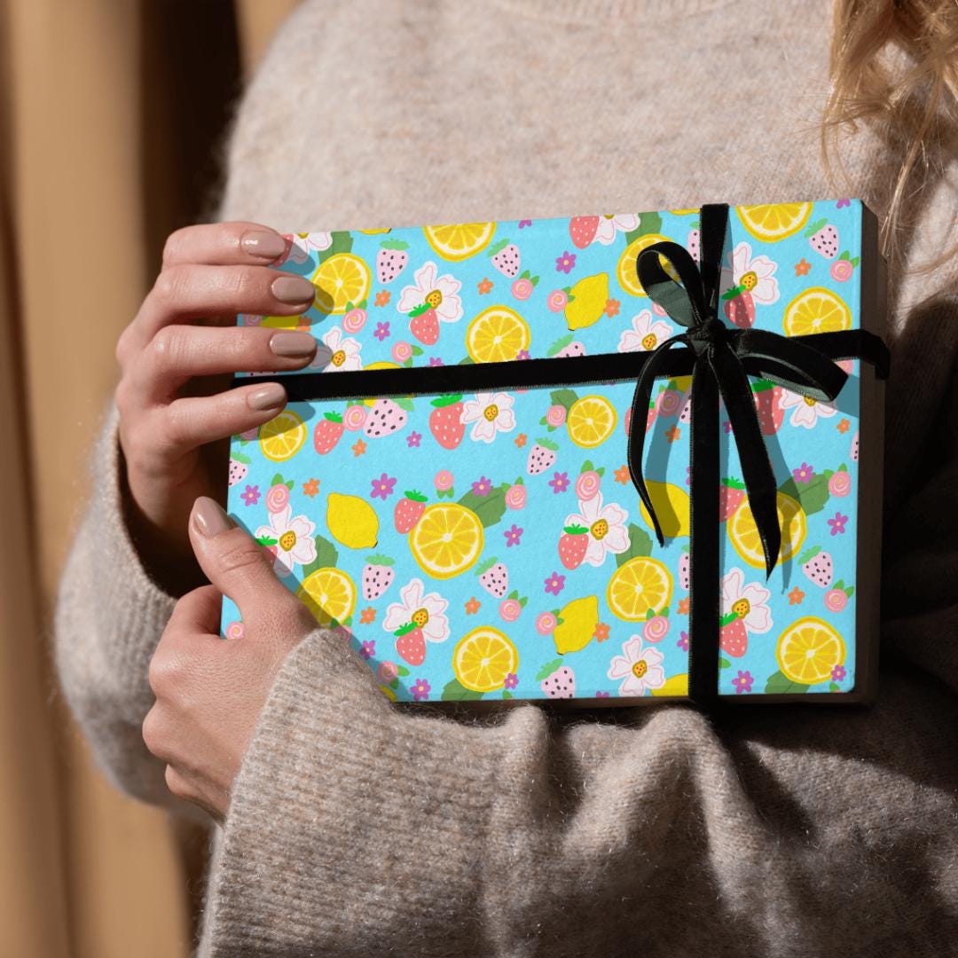 Fruit & Citrus Seamless Pattern | Summer Digital Paper With Lemons ...