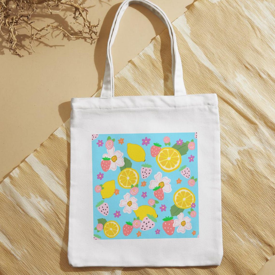 Fruit & Citrus Seamless Pattern | Summer Digital Paper With Lemons ...
