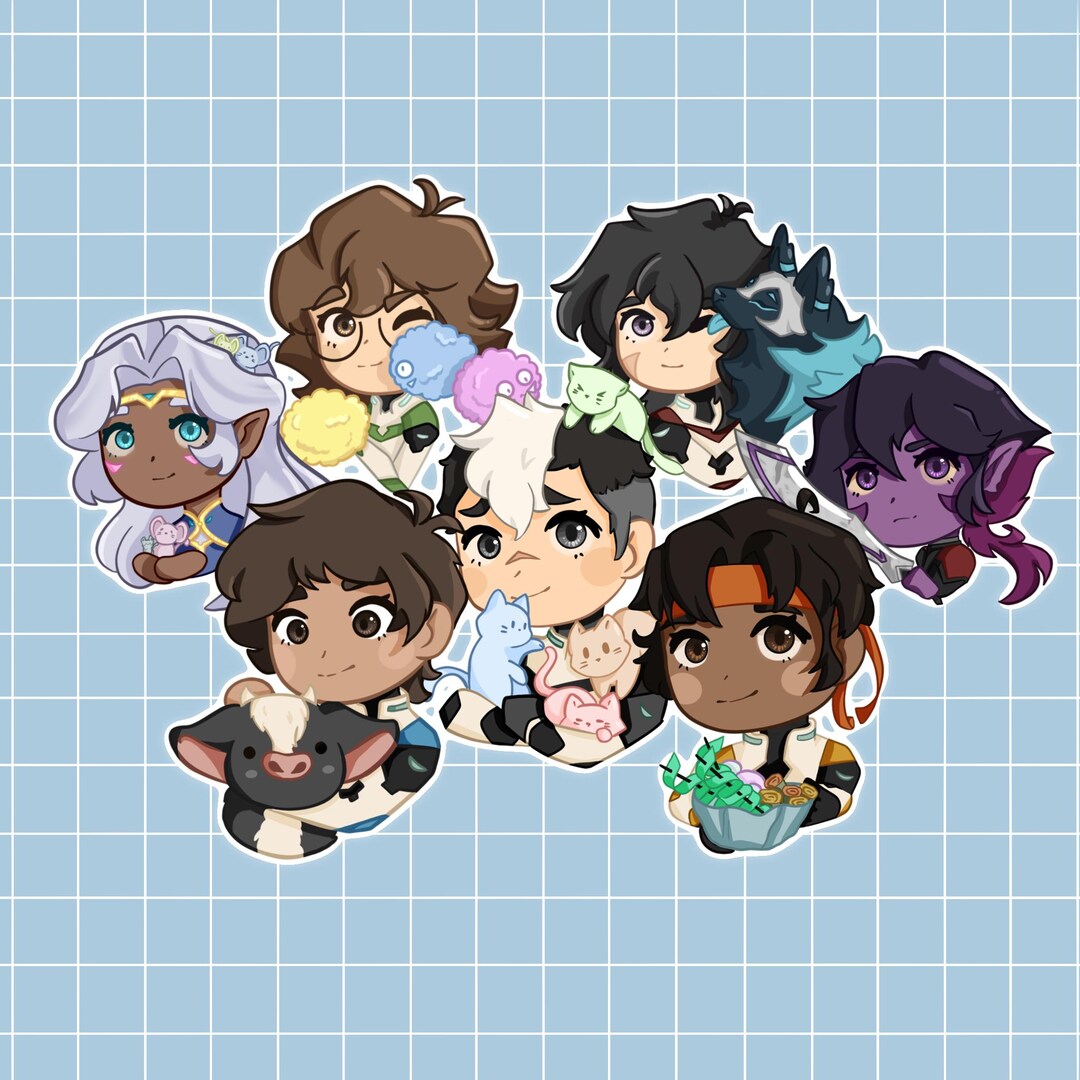 Voltron Chibi Stickers - Etsy