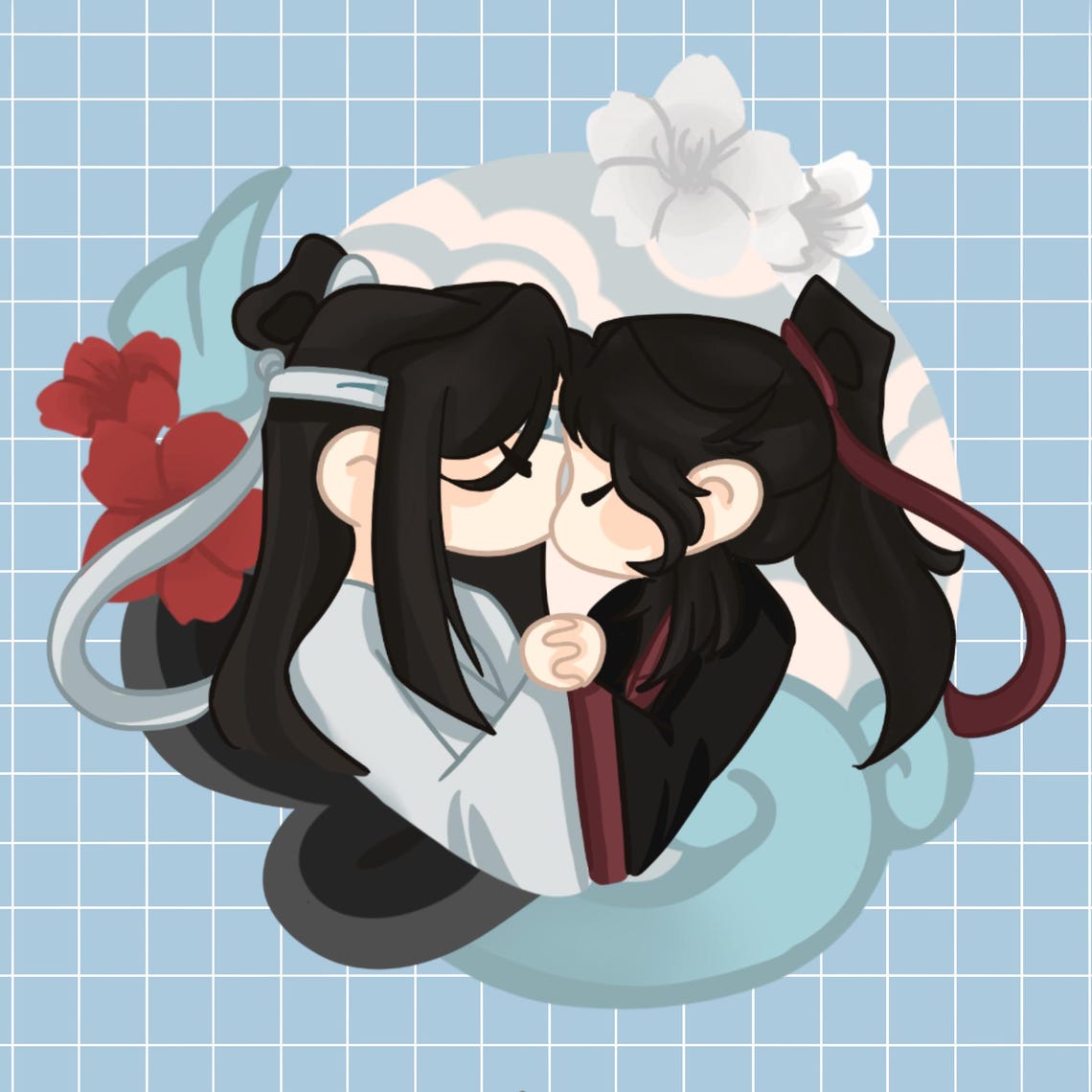 Danmei Kiss Stickers Tgcf Svsss Erha Mdzs - Etsy