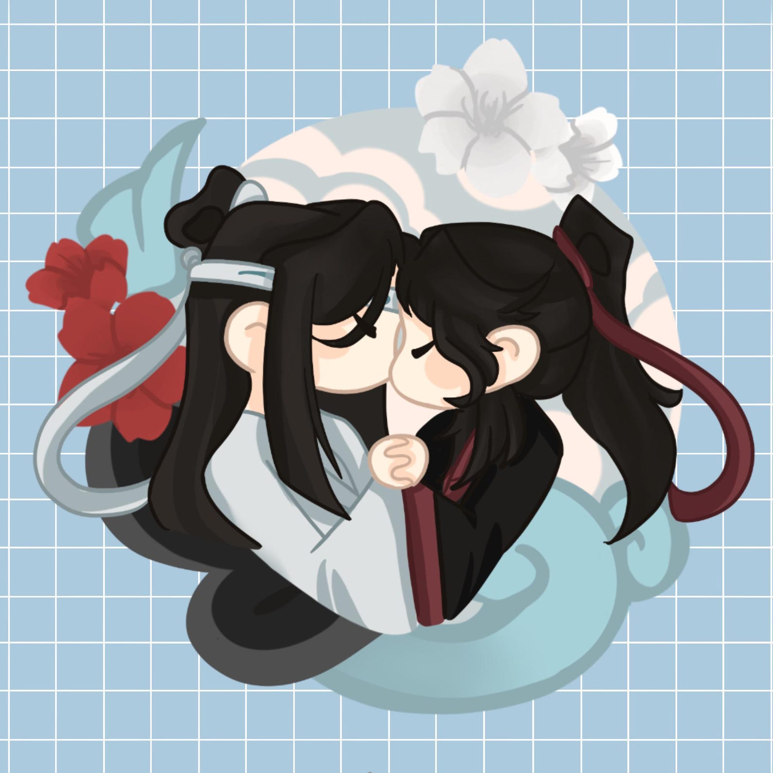 Danmei Kiss Stickers Tgcf Svsss Erha Mdzs - Etsy