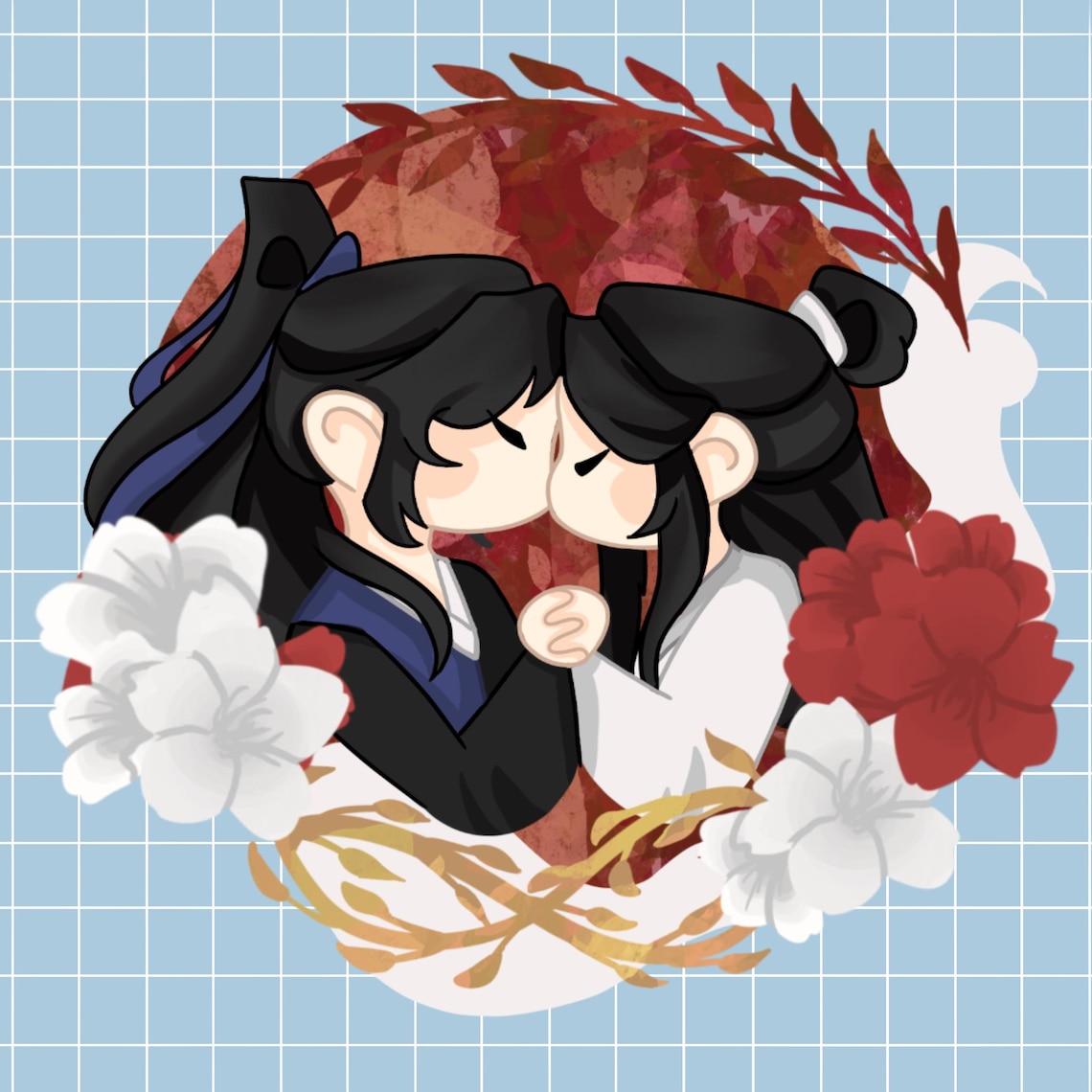 Danmei Kiss Stickers Tgcf Svsss Erha Mdzs - Etsy