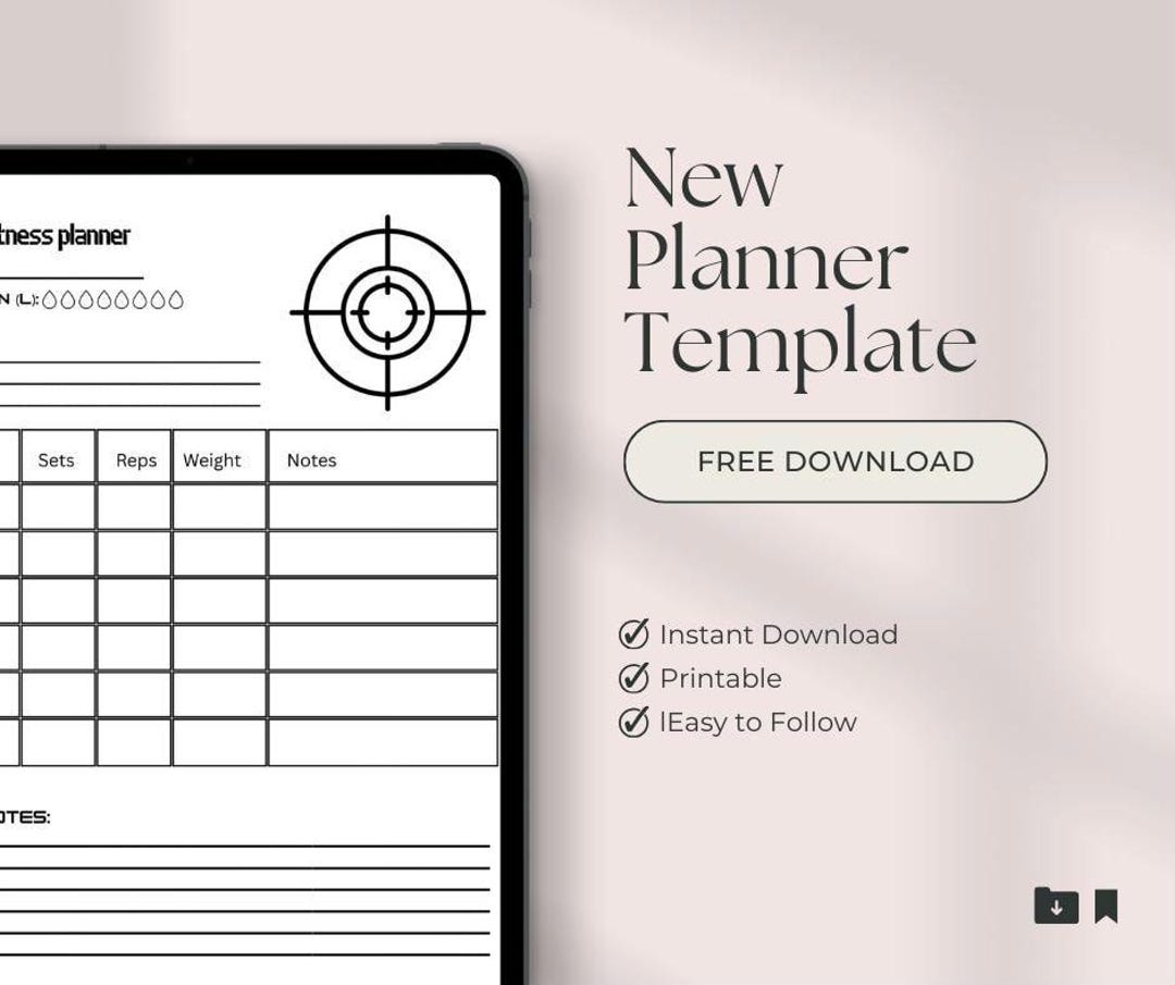 Tactical Fitness Planner | Printable Workout Tracker | Military Style ...