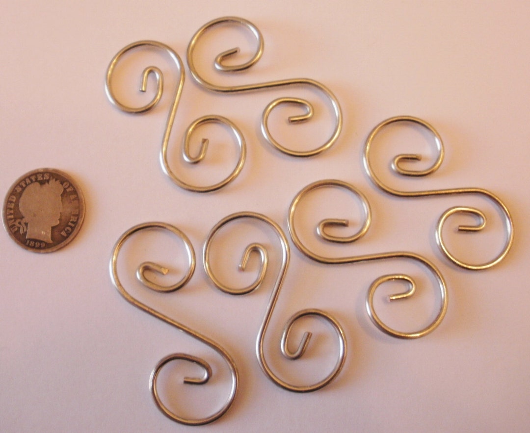 Decorative 1 1/2" Curly Q's for Stained Glass Panels and Projects (3 ...