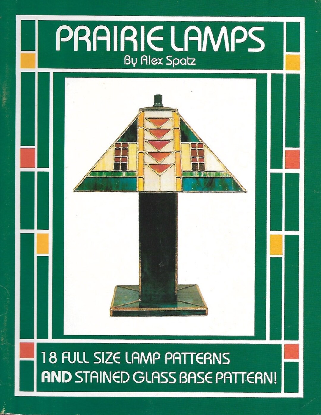 Vintage 1995 Prairie Lamps Stained Glass Lampshade Patterns Awesome ...