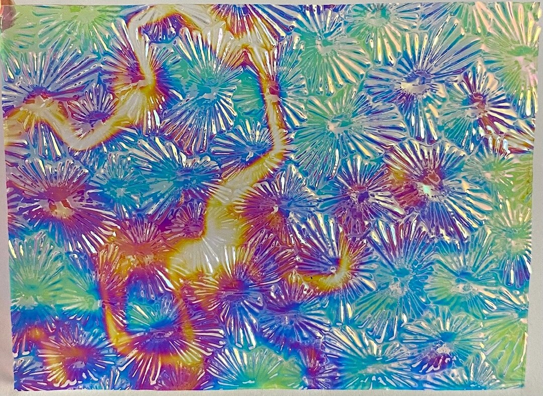 Large CBS Clear 3x4 Green Magenta Fusion Florentine 90 COE Dichroic ...