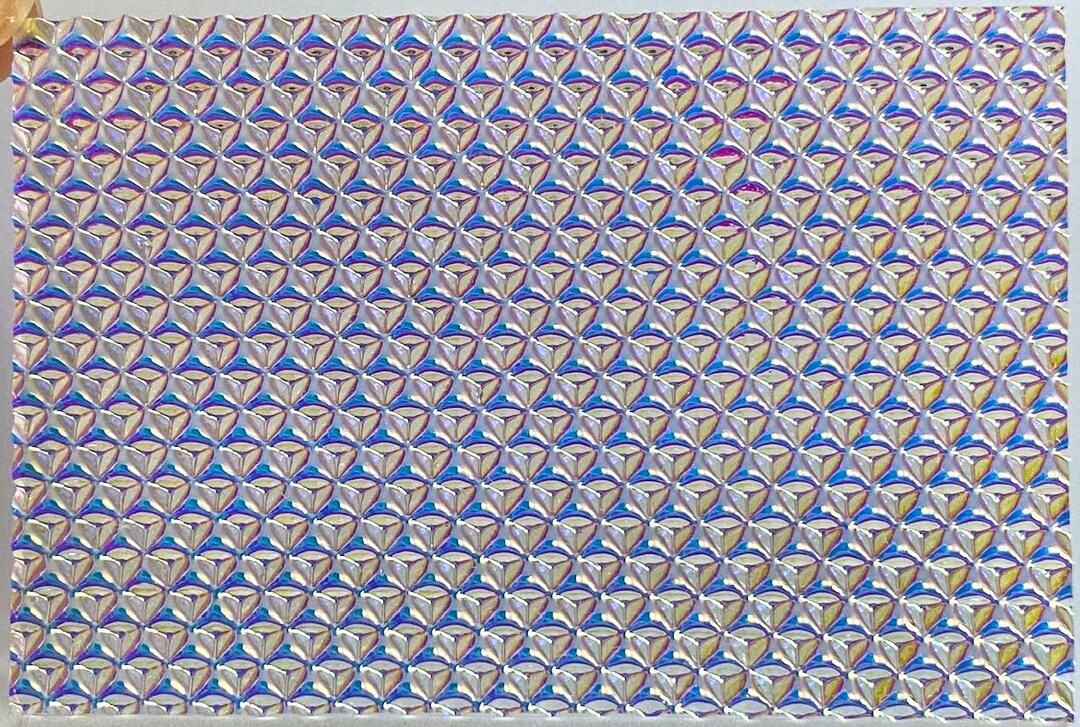 2x3 Thin Clear Cube Cyan Copper 90 COE Dichroic Glass - Etsy