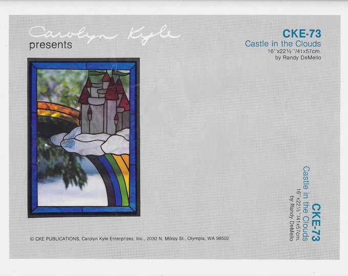 Rare Vintage 1985 CKE-73 'castle in the Clouds' Randy Demello Stained ...
