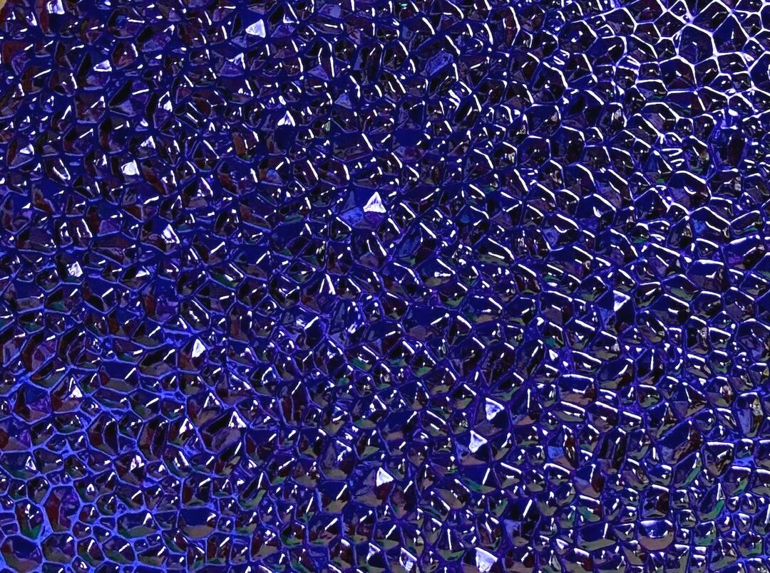 Large CBS Black 3x4 Violet Dew Drop 90 COE Dichroic Glass - Nice! - Etsy