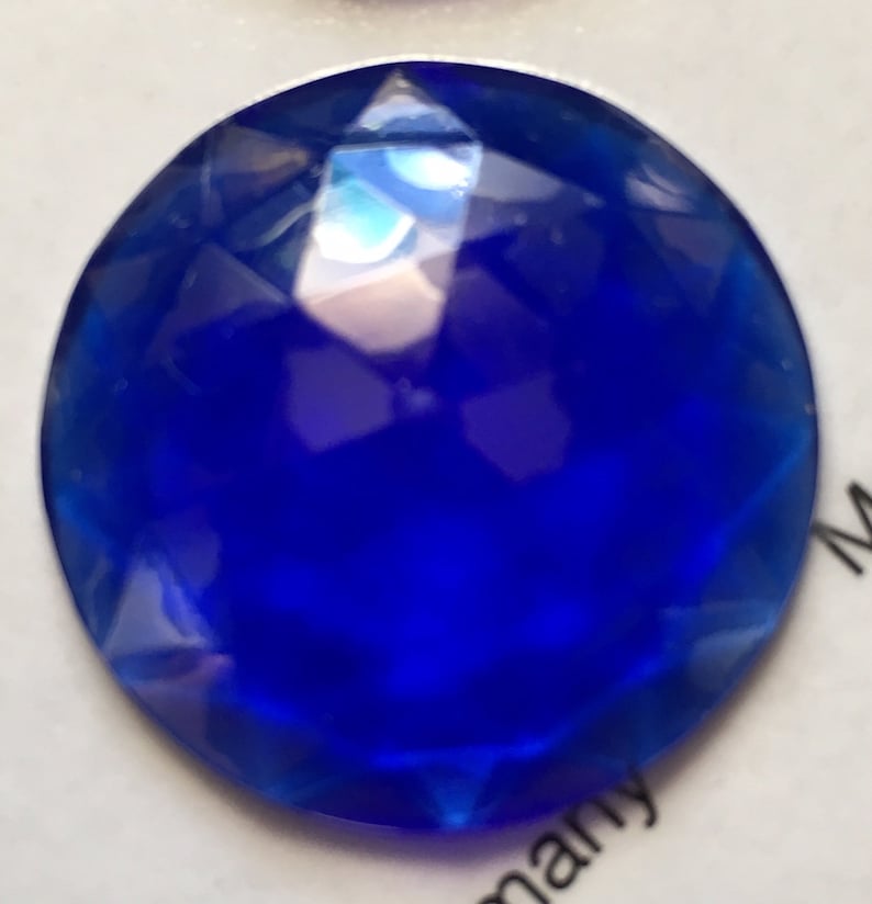 30mm Faceted Glass Jewels for Stained Glass 20 Colors - Etsy