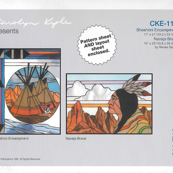 Stained Glass Native American - Etsy