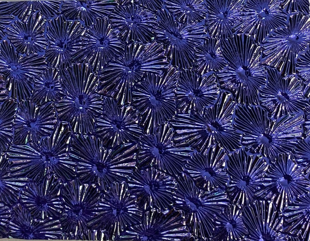 Large Thin Black 3x4 Violet Purple Florentine 90 COE Dichroic Glass - Etsy