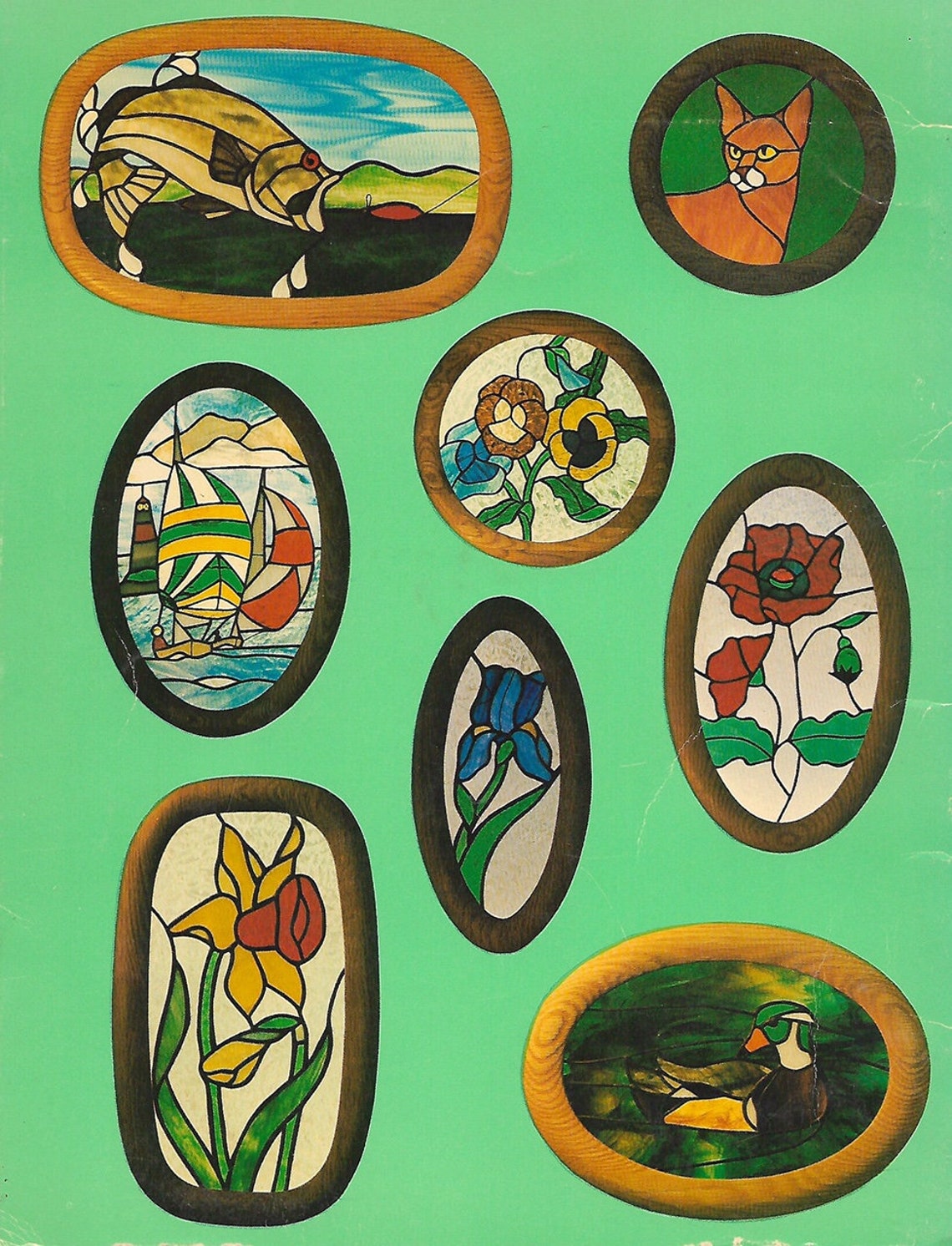 Rare Vintage 1985 'more Window Shopping Stained Glass - Etsy