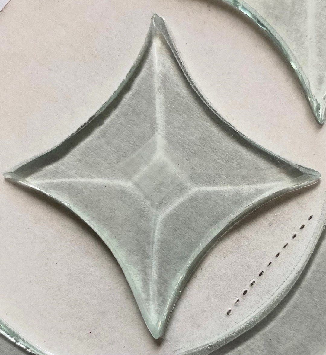 Clear 2 1/8" Bevel Star for Stained Glass and Leaded Projects - Etsy