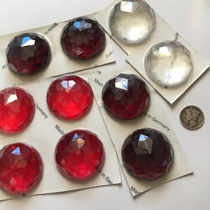 High Dome 36x15mm Faceted Cast Glass Jewels for Stained Glass - Each ...