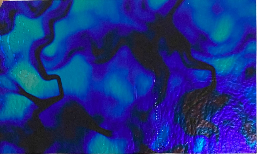 X-large CBS Black 3x5 Red Silver Blue Fusion 90 COE Dichroic Glass - Etsy