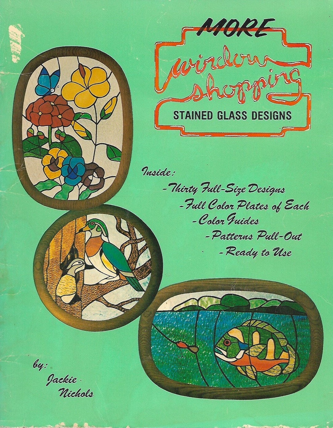 Rare Vintage 1985 'more Window Shopping - Stained Glass Designs - 30 ...