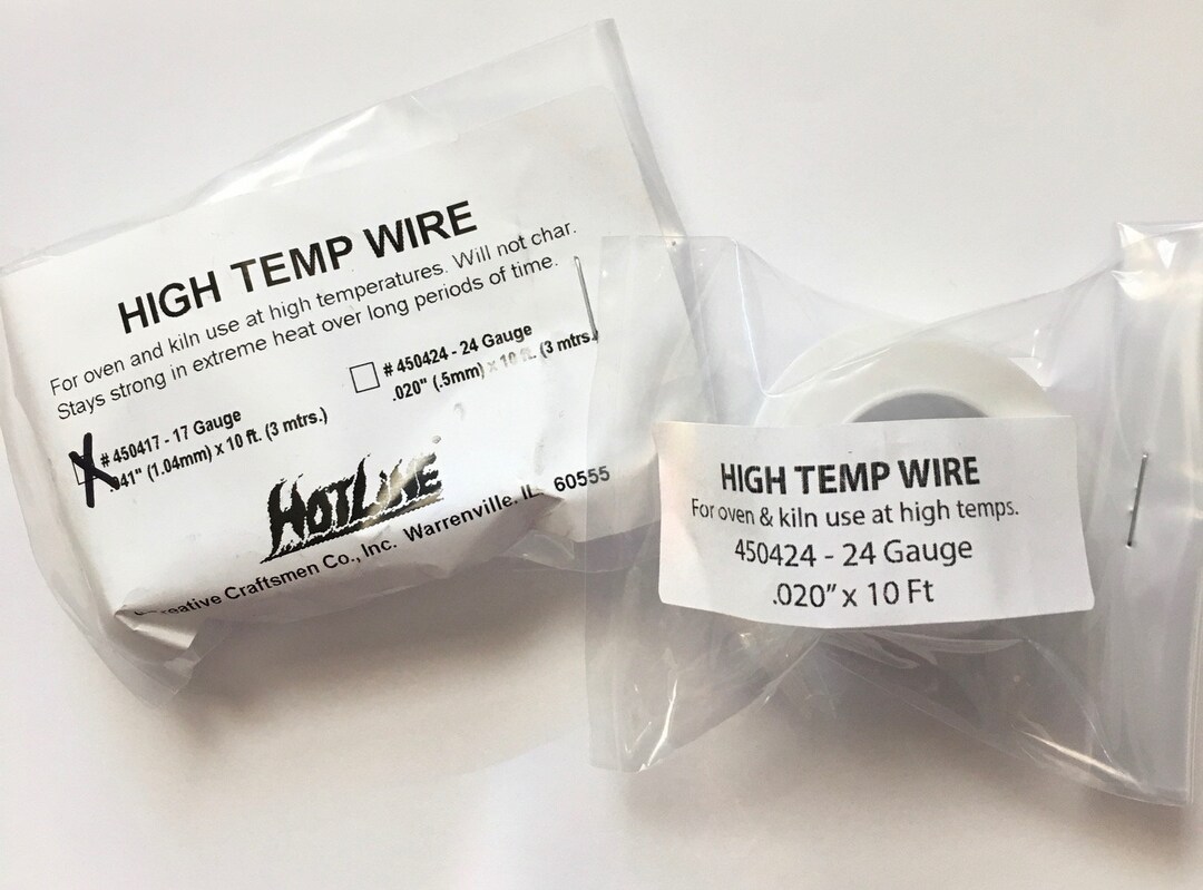 High Temp 17g and 24g Wire Spools for Glass Fusing and Kilnwork ...