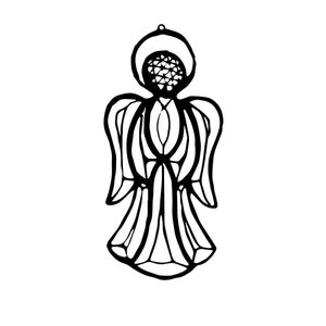 Glass Bevel Angel Cluster for Stained Glass and Lead Projects - Free ...