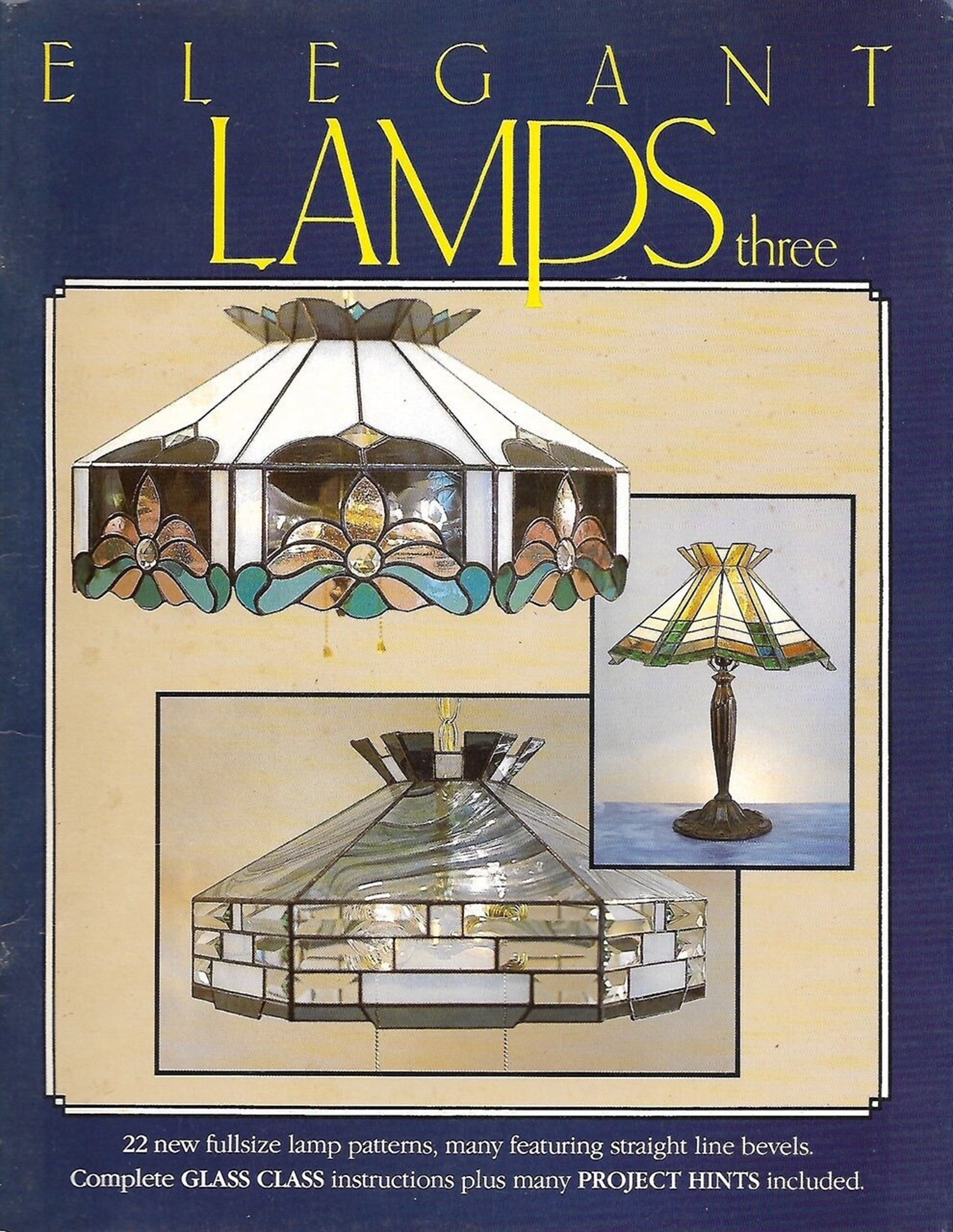 Vintage 1992 Elegant Lamps 3 Stained Glass Pattern Book - Awesome Lamp ...