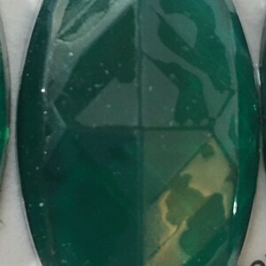 Large 42x20mm Pointed Navette Faceted Stained Glass Jewel - 10 Colors ...