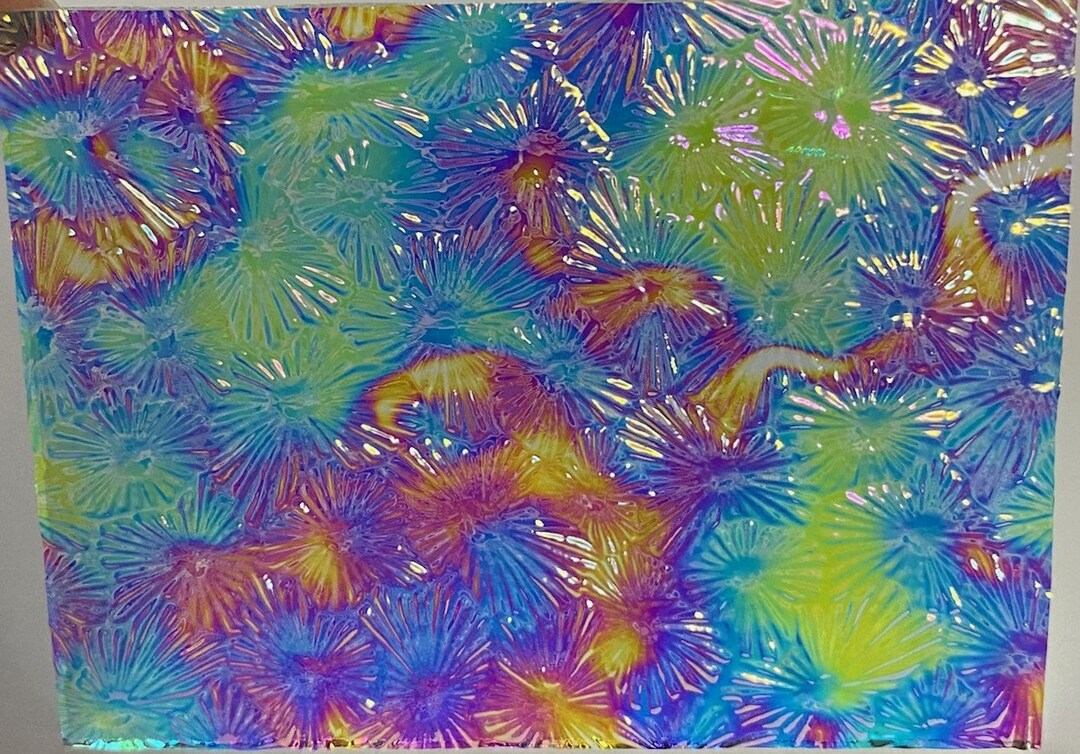 Large CBS Clear 3x4 Green Magenta Fusion Florentine 90 COE Dichroic ...