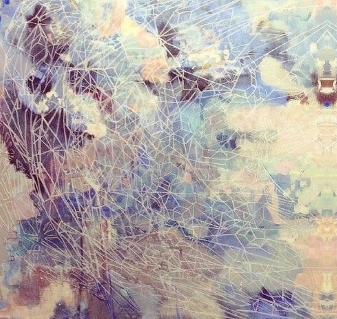 Cloud Scroll, Original Oil Painting, Scroll Painting, Large Painting ...