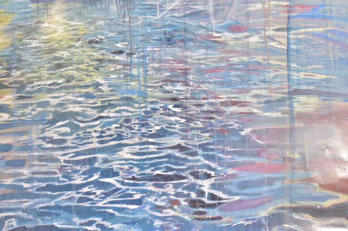 Cloud Scroll, Original Oil Painting, Scroll Painting, Large Painting ...