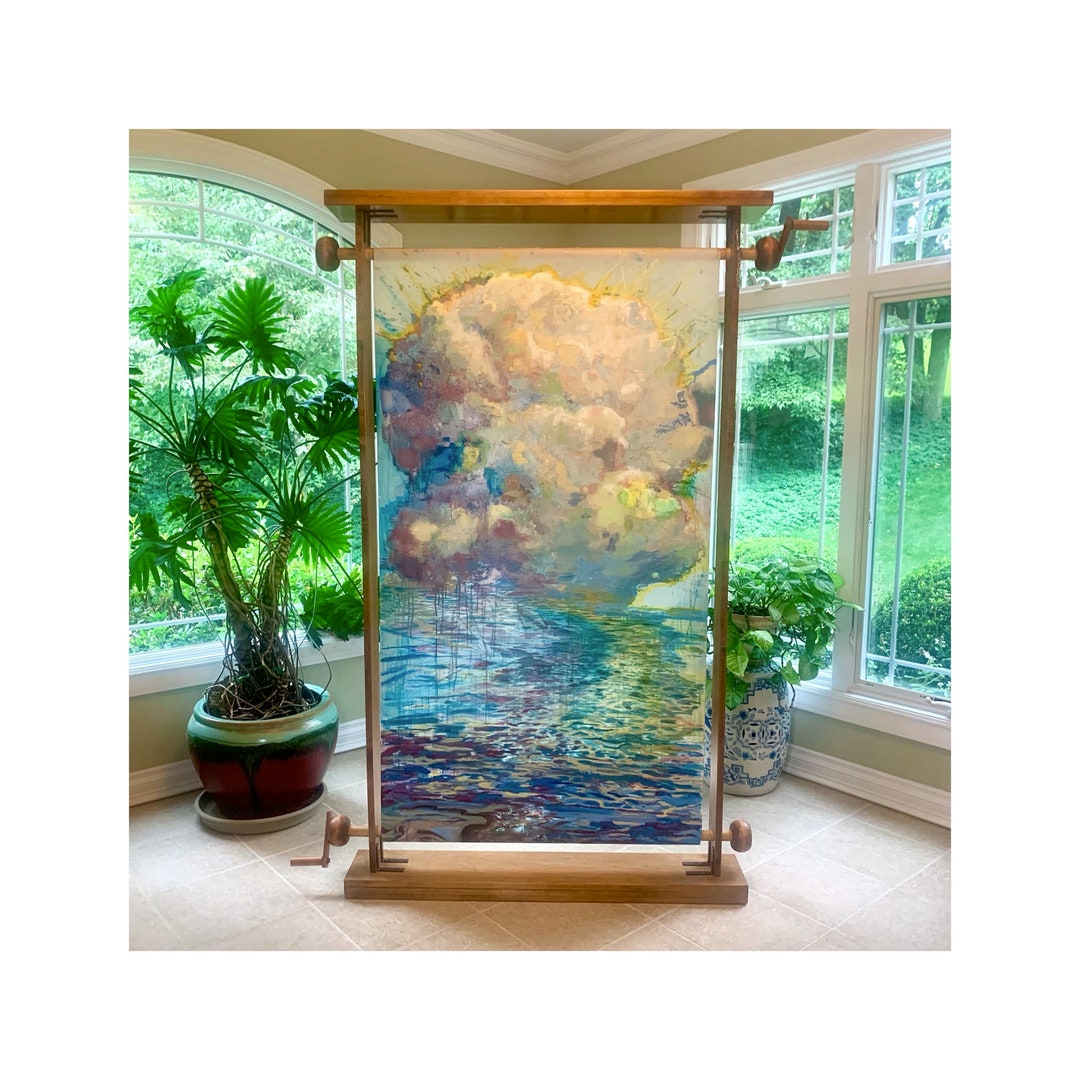 Cloud Scroll, Original Oil Painting, Scroll Painting, Large Painting ...