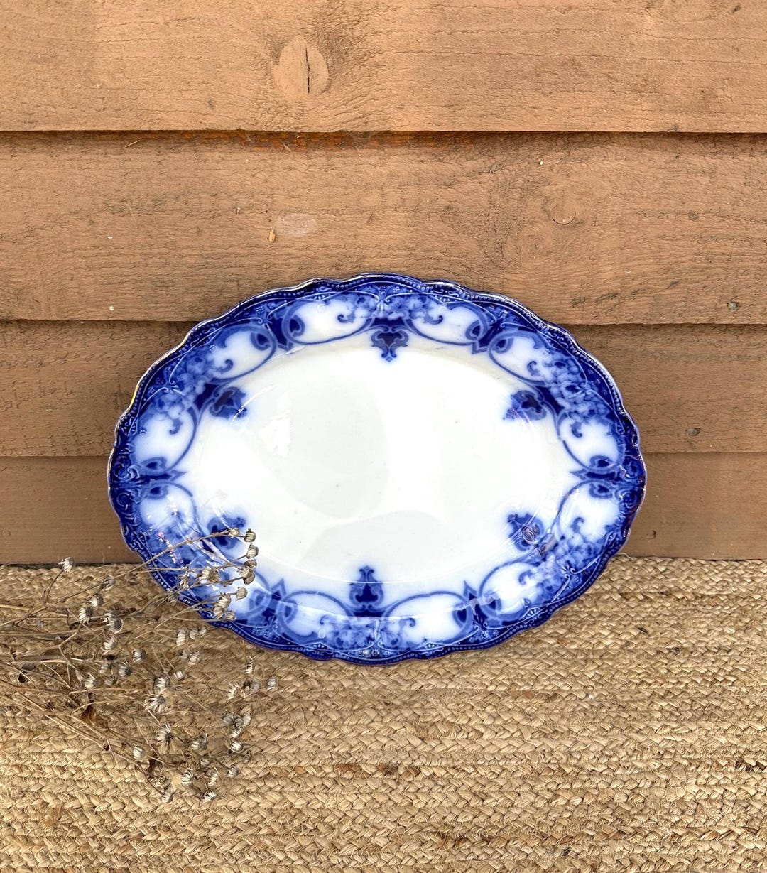 Myott Son & Co. 1840’s - Early 1900’s Flow Blue “monarch” Medium/large ...