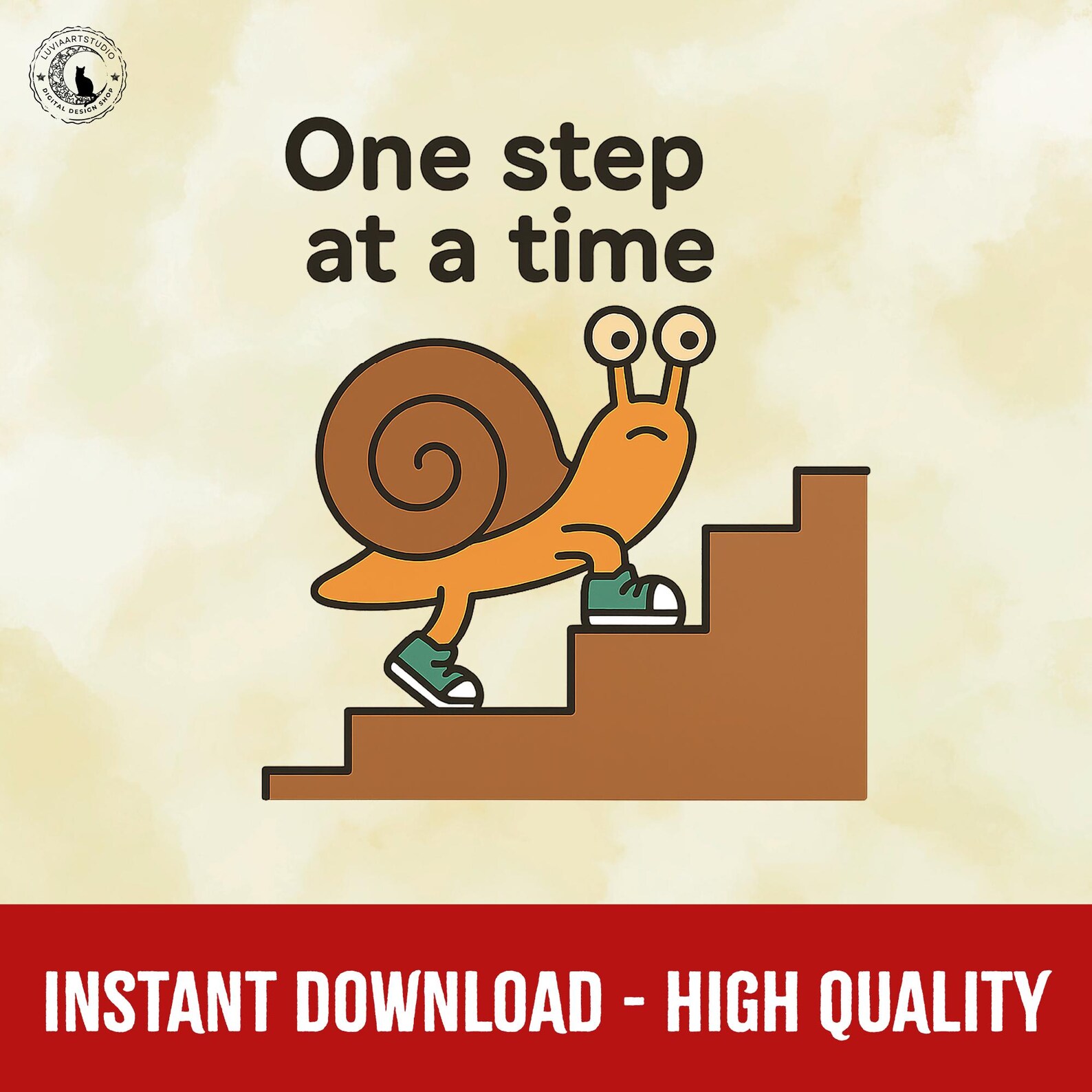 One Step at a Time PNG, Motivational Snail Clipart, Cute Progress Art ...