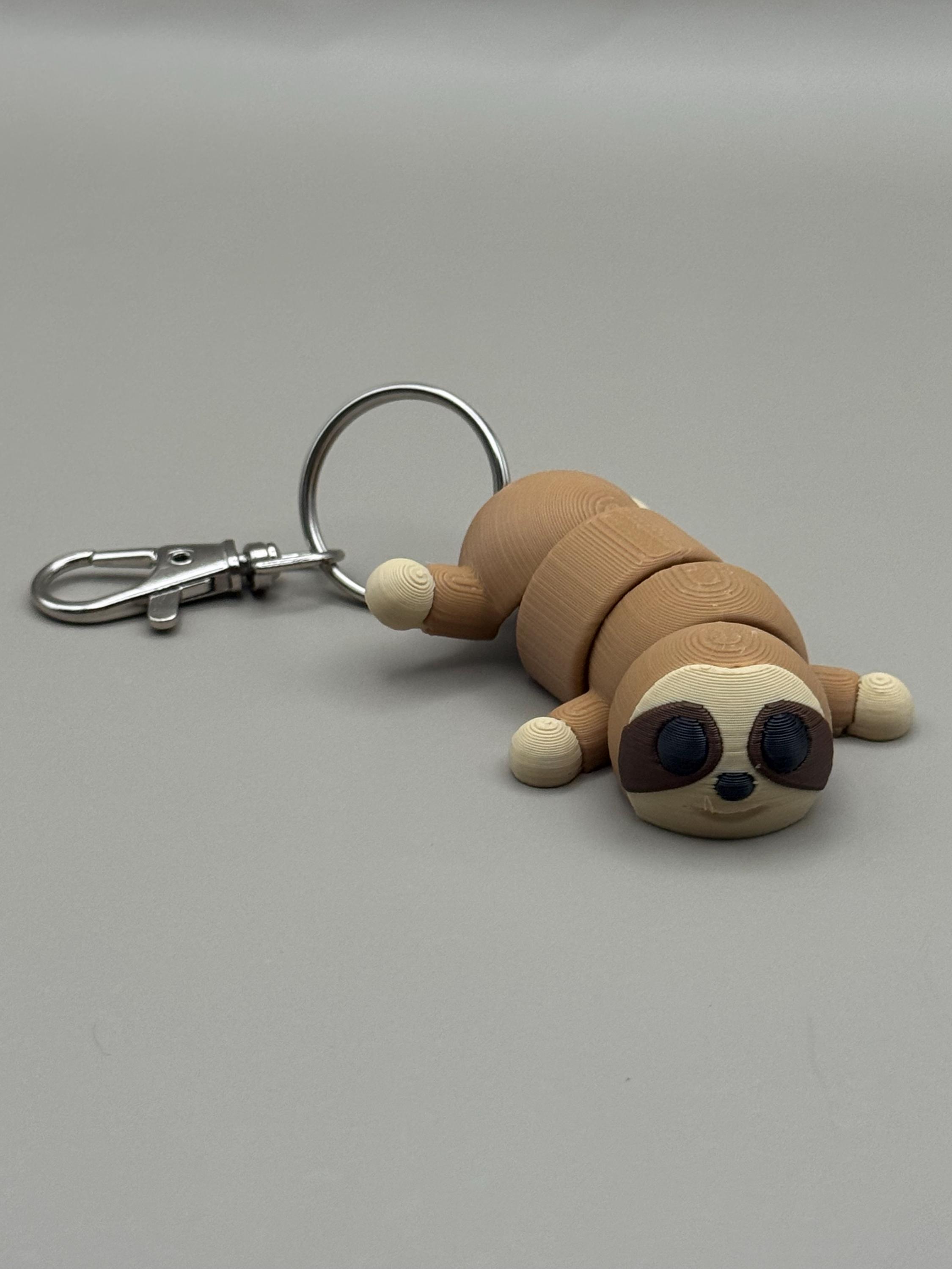 Articulated Sloth Keychain – Fidget Toy, Backpack Charm - Etsy