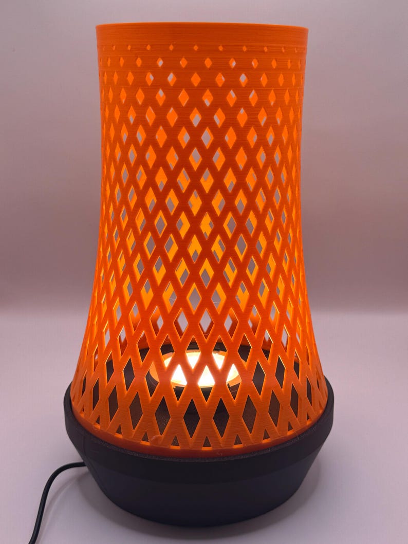 Lattice Lamp – 3D Printed Table Lamp | USB LED Light Included ...