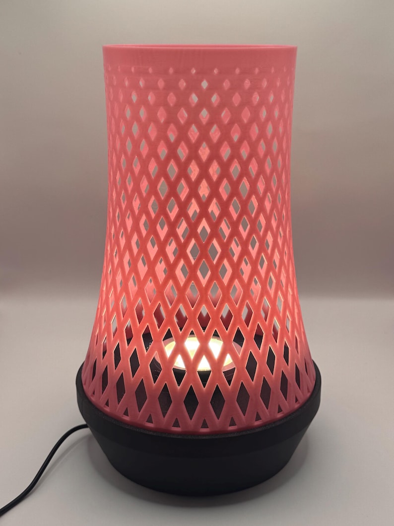 Lattice Lamp – 3D Printed Table Lamp | USB LED Light Included ...