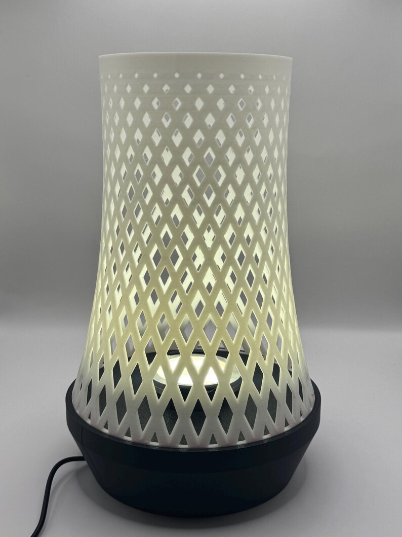 Lattice Lamp – 3D Printed Table Lamp | USB LED Light Included ...