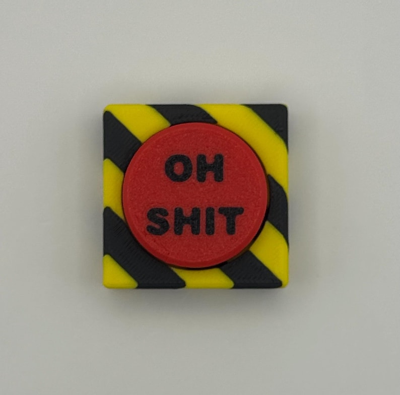 Big Red Button Clicker: Funny 3D Printed Fidget Toy - Desk Gift - Etsy