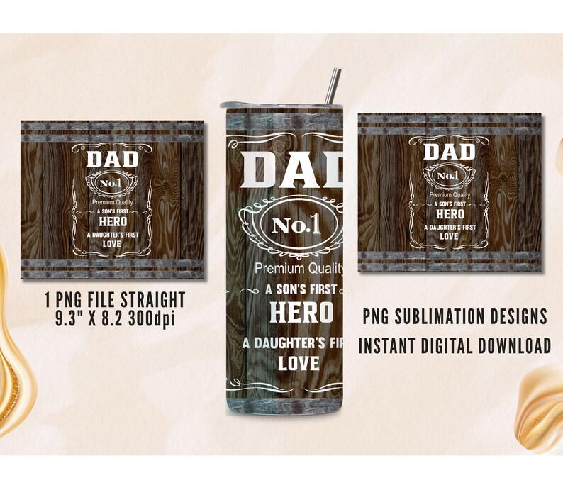 Best Dad Tumbler | 20oz Insulated Tumbler | Gift for Dad | Father’s Day ...